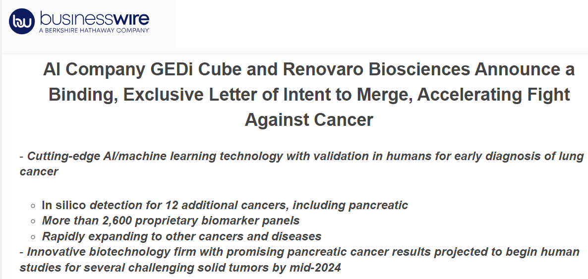 Renovaro BioSciences: A Worthless AI Shell Game With A Murderous ...