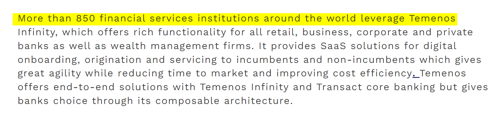 Temenos’ “Independent Examination” Strikes Us As A Tacit Confirmation ...
