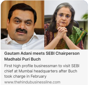 Whistleblower Documents Reveal SEBI’s Chairperson Had Stake In Obscure ...